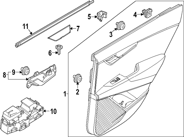 83240-AT000 - Belt Weather-Strip 2023-2024 Kia | Kia.Parts Store