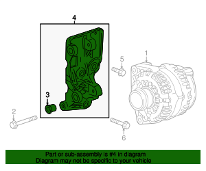 2016-2021 GM Mount Bracket 24579930 | GMPartsDirect.com