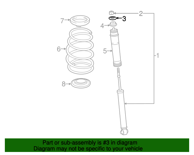 Upper Support Washer - Toyota (90948-02159) | Toyota Parts