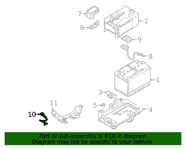 91862-R5010 - Negative Cable 2021-2023 Kia Sorento | Kia.Parts Store