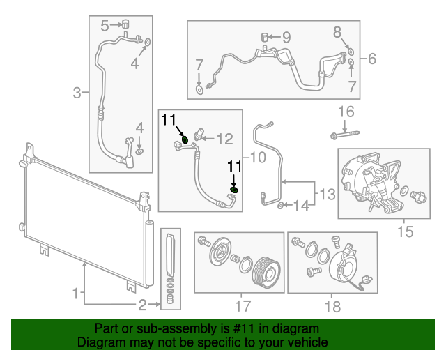OEM 1994-2021 Honda O-Ring (1/2") 80872-SN7-003 | Majestic Honda ...