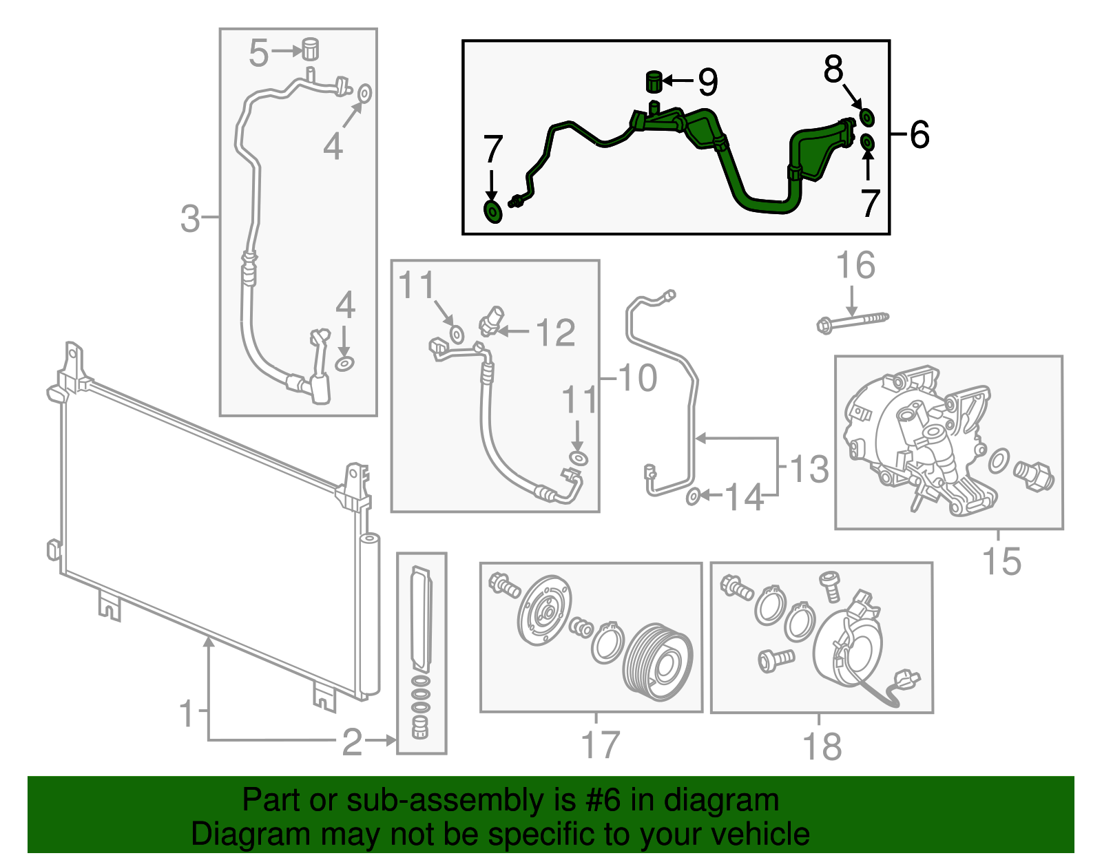 80331-TLA-A01 - Rear Suction Hose 2017-2022 Honda CR-V | Honda Parts Online