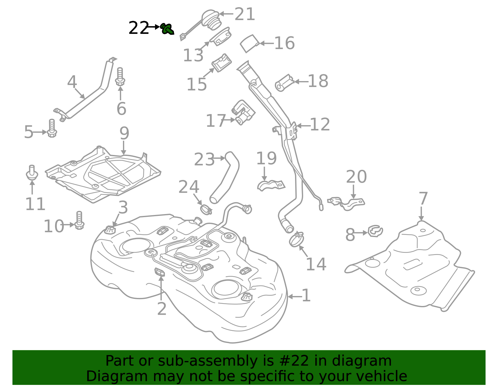 42037FE060 - Fuel Cap Retainer 2004-2024 Subaru | Subaru VW Online ...