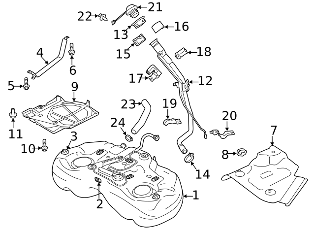 2004-2024 Subaru OEM NEW 2004-2020 Subaru Impreza Forester Fuel Tank ...