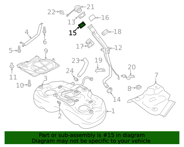 2019-2024 Subaru Filler Pipe Holder 42055SJ000 | Subaru Parts Exchange