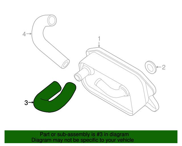 31439473 - Engine Coolant Hose - 2006-2016 Volvo | Volvo OEM Parts Direct
