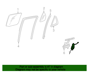 2001-2007 Toyota Window Motor 85710-0C020 | OEM Parts Online