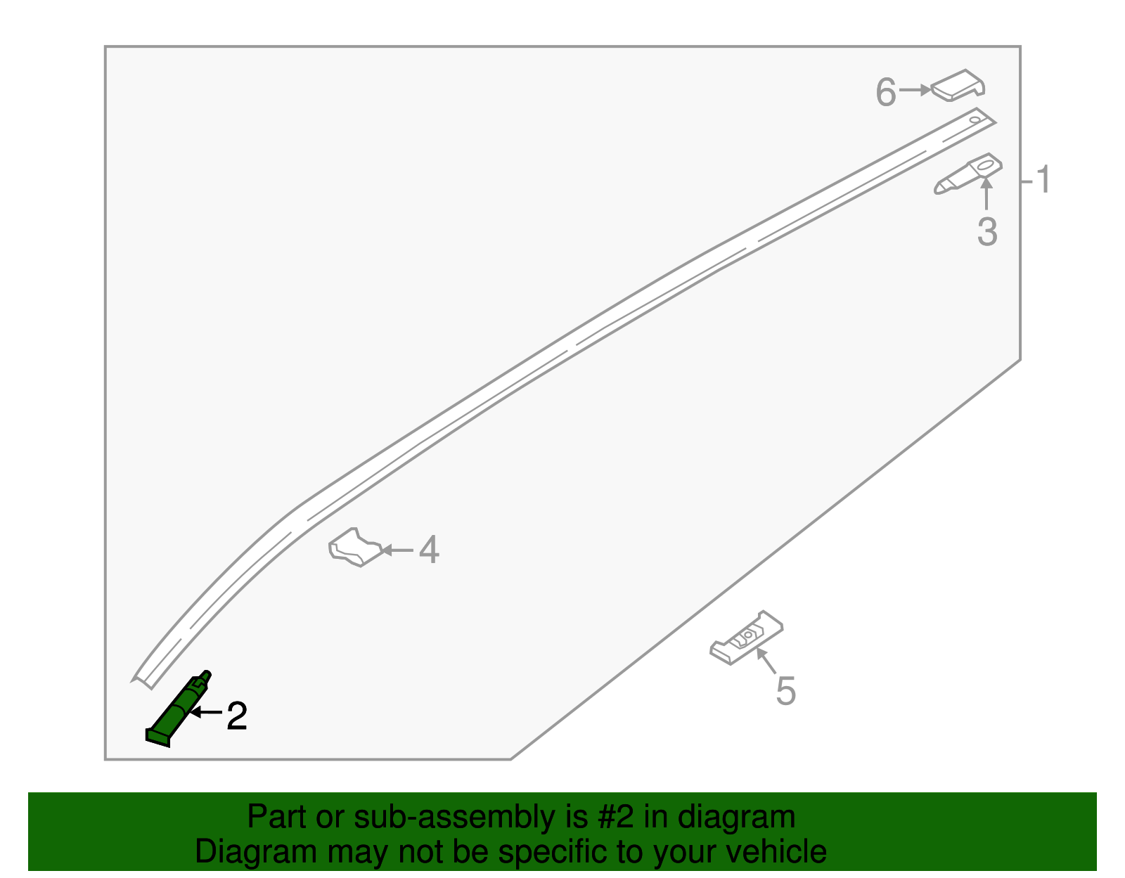 2017-2024 Mazda CX-5 | Roof Molding Protector | KB7W-50-9L1 | Mazda ...