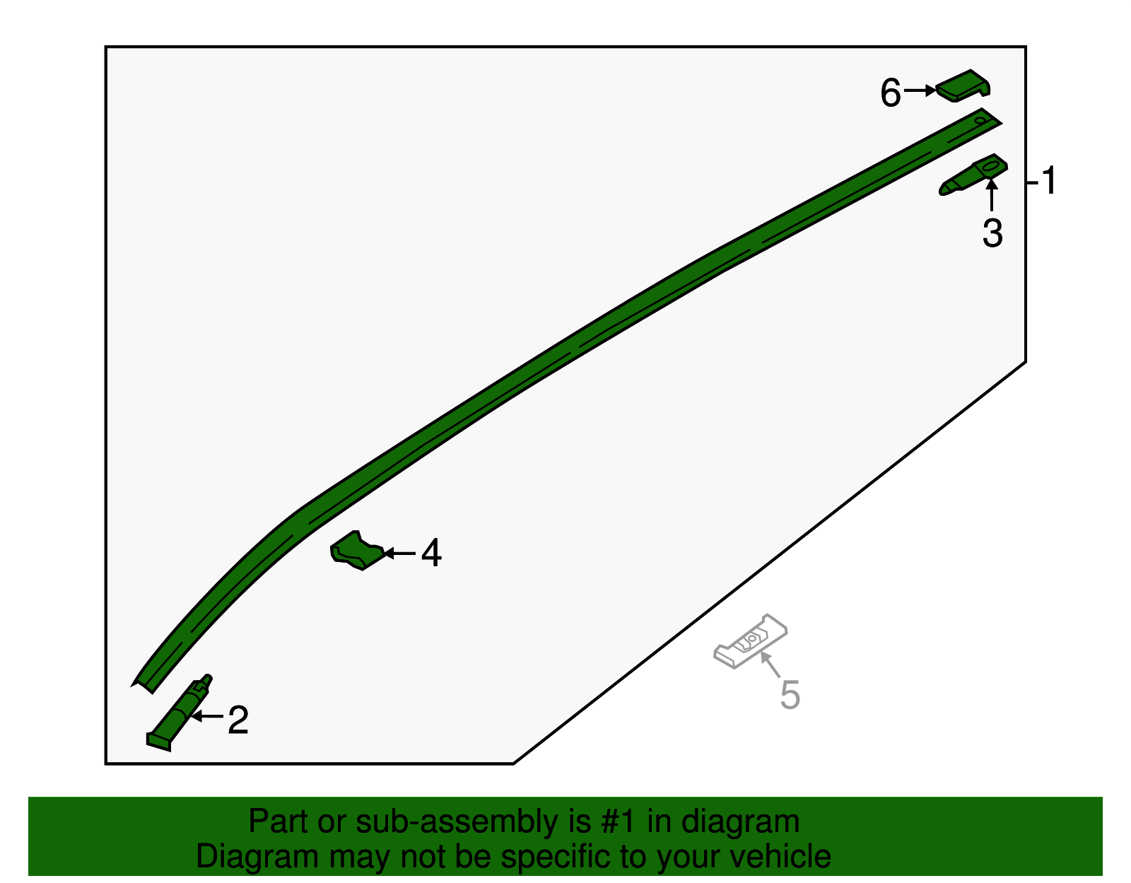 2017-2024 Mazda CX-5 Roof Molding KB7W-50-9L0B | Mazda-Parts