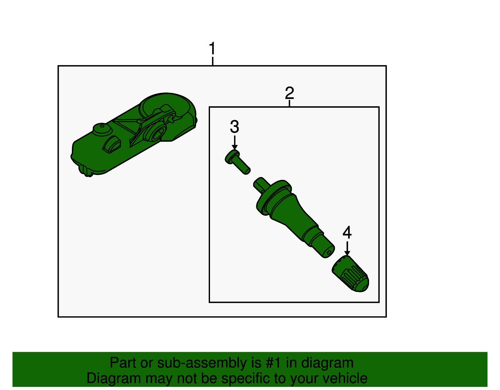 Genuine Oem Ford Part Motorcraft™ Tire Pressure Monitoring System Tpms Sensor Tpms 107