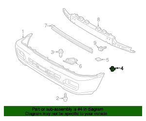 52147-60050 - Bumper Cover Mount Bracket - 1998-2007 Toyota Land ...