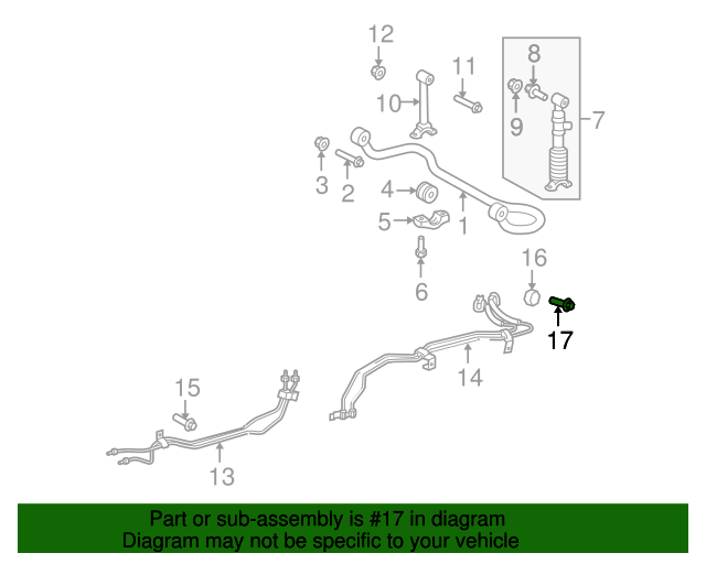2004-2023 Lexus Pressure Pipe Bolt 96341-41603 | OEM Parts Online
