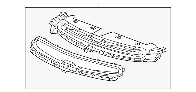 2015-2016 Chevrolet Front Upper Grille 94516092 GM | GMPartsDirect.com