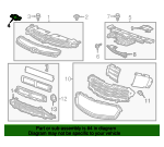 2015-2016 Chevrolet Front Grille Bowtie Logo 95422636 | TascaParts.com