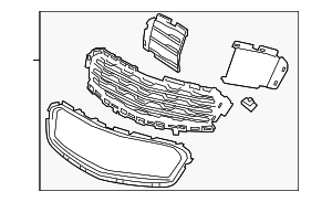 2015-2016 Chevrolet Front Grille 95405770 GM | GMPartsDirect.com