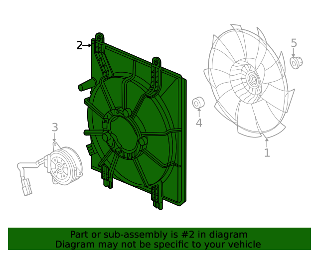 OEM 2022-2024 Honda Civic Engine Cooling Fan Shroud 38615-64S-A01 ...