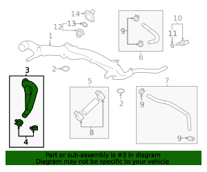 2013-2022 Subaru Hose 807615080 | QuirkParts
