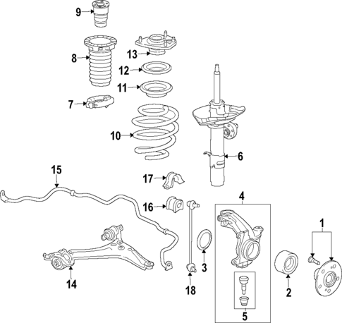 Front Suspension for 2015 Acura TLX | OEM Parts Online
