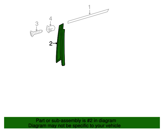 253-690-14-00 - Door Applique 2017-2022 Mercedes-Benz | AutoNationParts.com