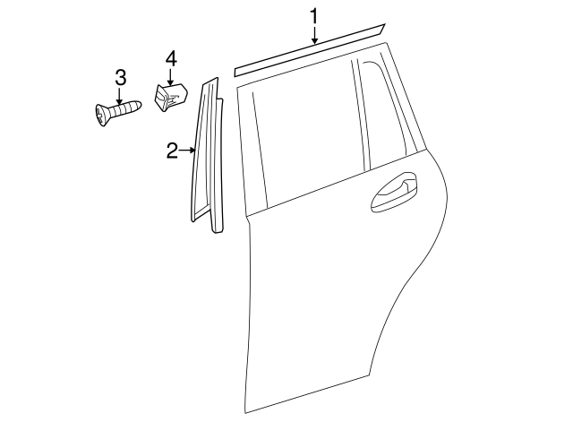 253-735-36-01 - Door Reveal Molding 2017-2022 Mercedes-Benz | AutoNationParts.com