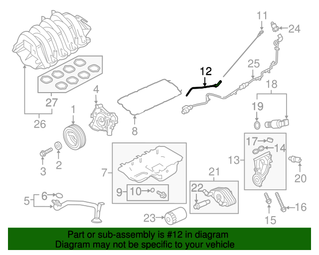 JR3Z-6754-A - Tube 2018-2023 Ford | Ford OEM Parts Direct