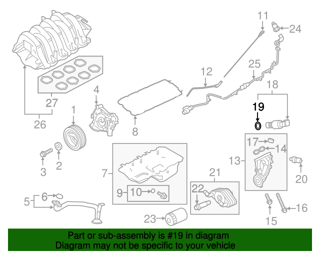2016-2020 Ford OEM Solenoid O-Ring FT4Z-8527-A | Ford Parts Center
