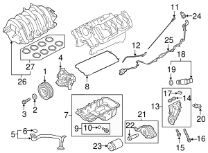 JR3Z-6675-E - Engine Oil Pan Assembly - Mustang (ZG) 5.0L 2018-2023 ...