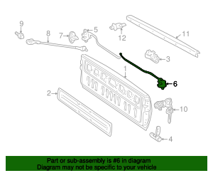 65790-0C030 - Tailgate Latch (Left) 2004-2006 Toyota Tundra | Longo ...