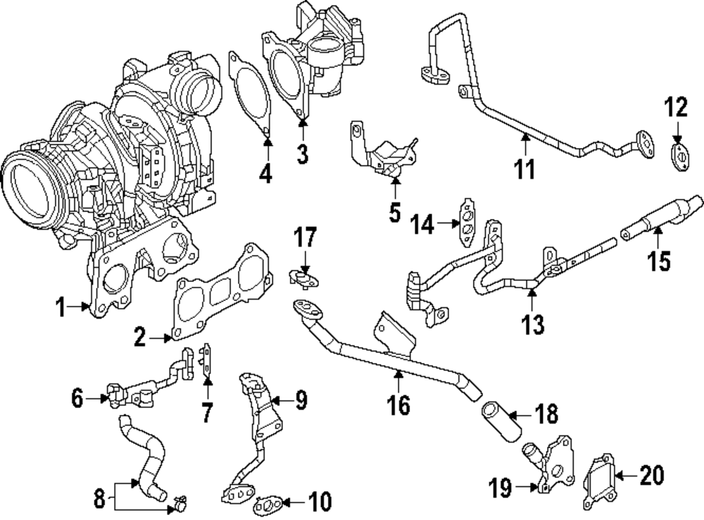 2024 Mazda CX-90 Water Inlet Pipe Gasket H301-13-535A | TascaParts.com