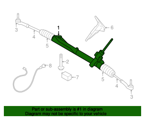 2010 Volvo XC60 Steering Gear 36001426 | GetOEMParts.com