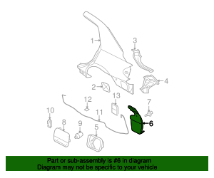 2008-2011 Nissan Versa Shield - Driver's Side (LH) 78819-EM10A ...