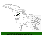 2004-2008 Ford Windshield Pillar Trim - Passenger Side (RH) 4L3Z ...