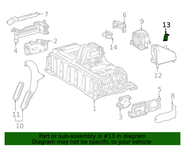 G92N4-33020 - Air Duct Bracket - 2016-2020 Toyota Mirai | OEM Genuine ...