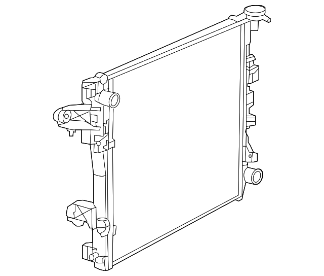 2009-2021 Mopar Radiator 55056858AE | Mopar Parts Canada