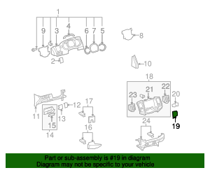 55524-04030 - Center Panel Hole Cover 2005-2011 Toyota Tacoma | Longo ...