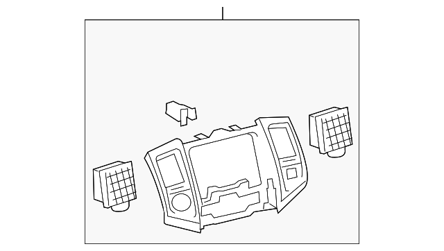 2005-2011 Toyota Tacoma Center Panel 55405-04060 | Toyota Parts Center