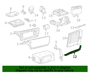 86286-62030 - Amplifier Lower Bracket - 2021-2023 Toyota Mirai | OEM ...