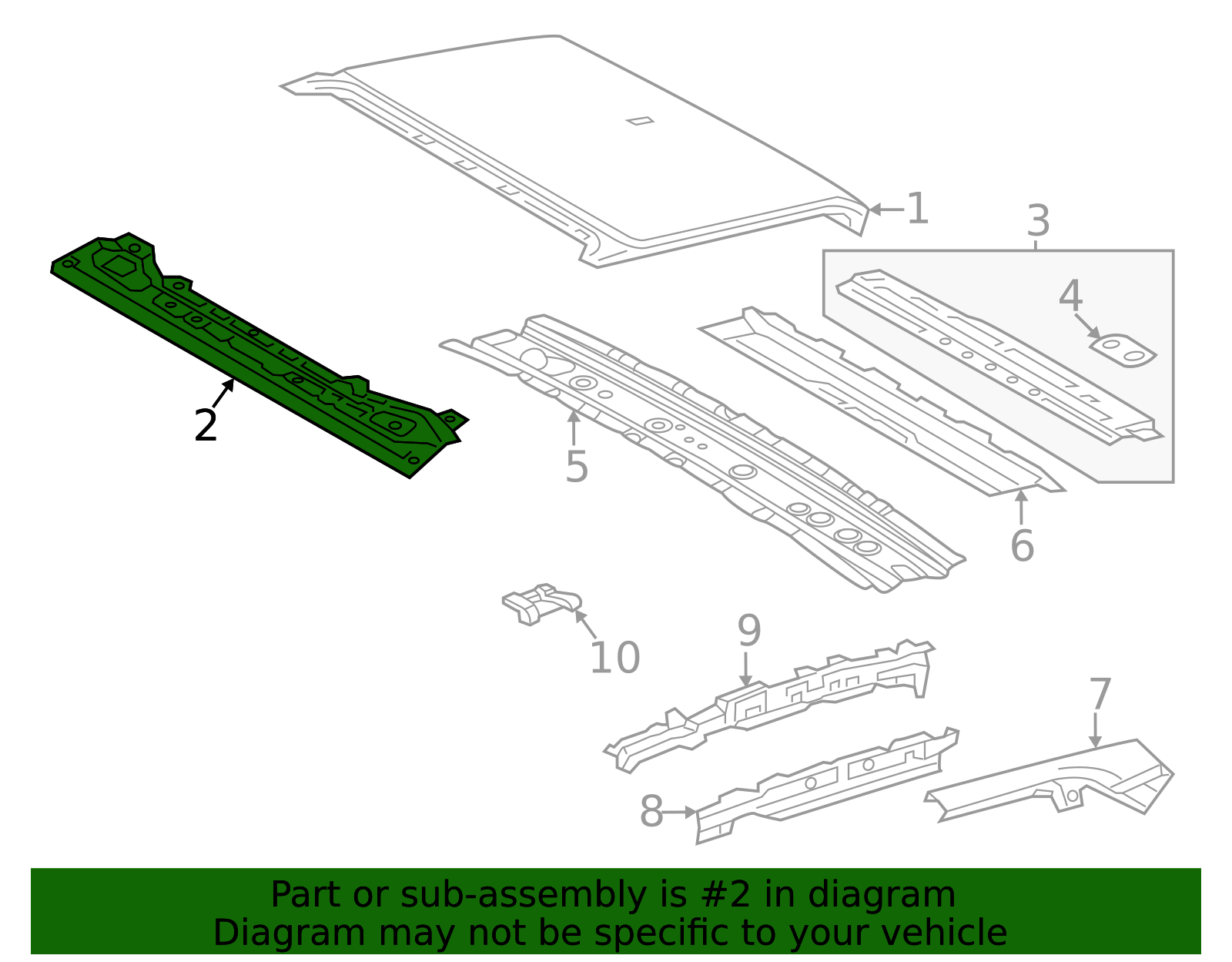 2021-2024 Toyota Venza Windshield Header 63102-48250 | Toyota Parts Center