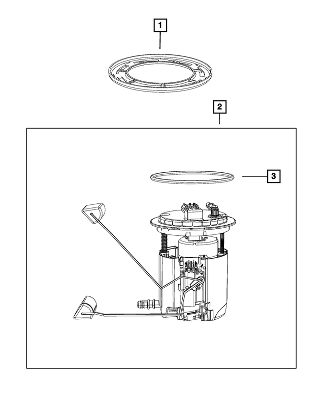 MOPAR GENUINE FUEL PUMP LEVEL UNIT MODULE KI - 68510216AE - 68510216AE ...