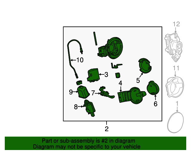 2013 Chevrolet Volt Drive Motor Battery Pack Charging Port Housing ...
