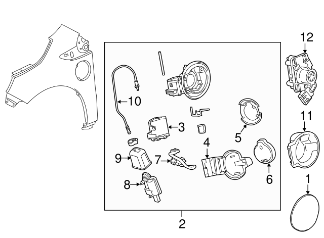 2013 Chevrolet Volt Drive Motor Battery Pack Charging Port Housing ...