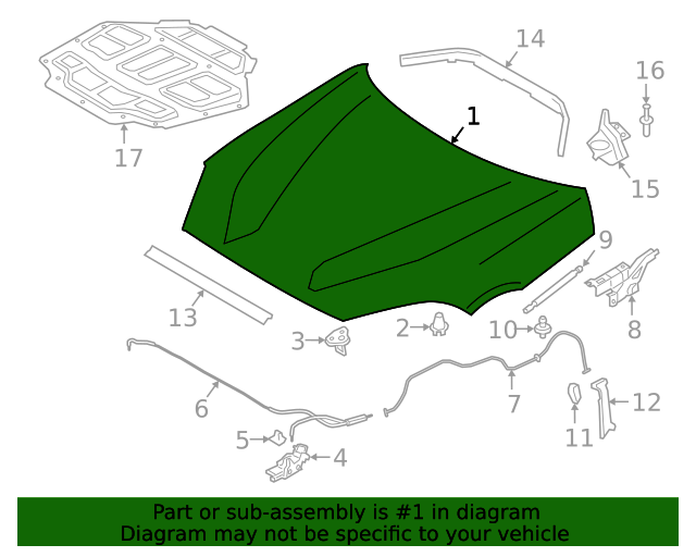 41008495959 - 2019-2021 BMW Z4 Hood (41-00-8-495-959) | BMW of South ...