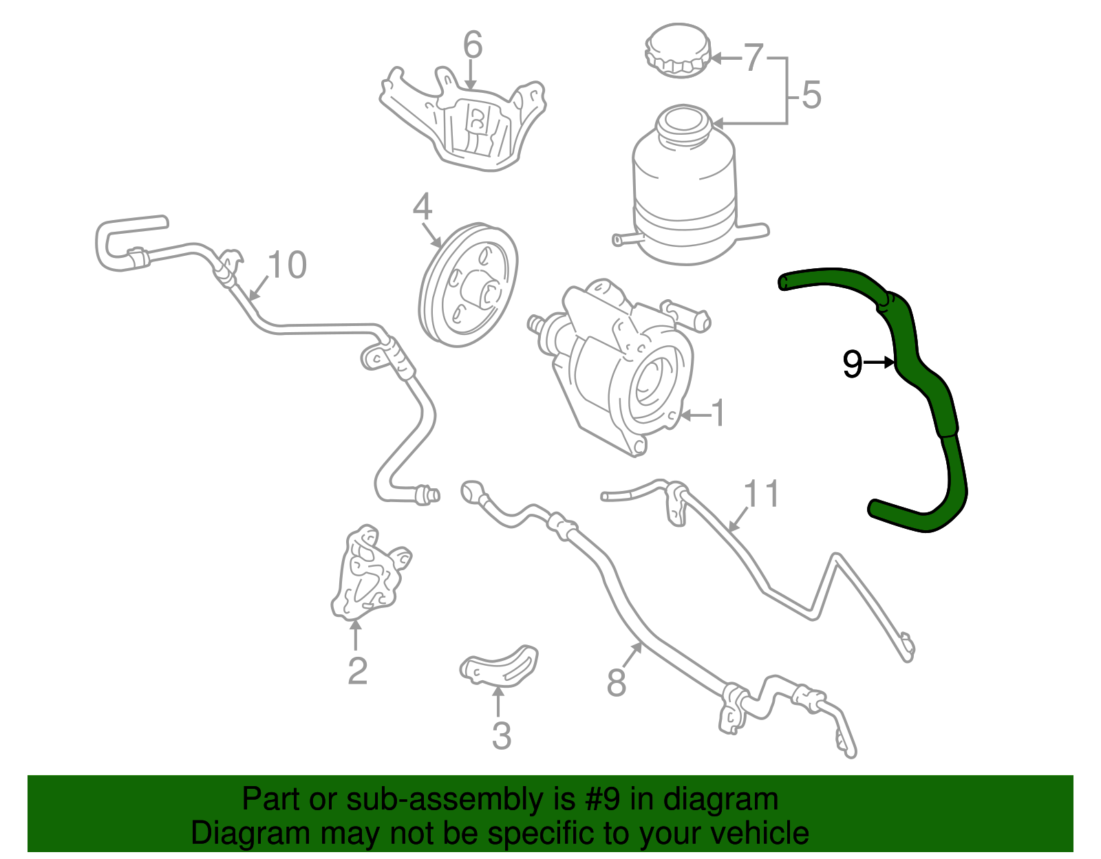 1997-2000 Toyota RAV4 1997-2000 Toyota RAV4 - Reservoir Hose 44348 ...