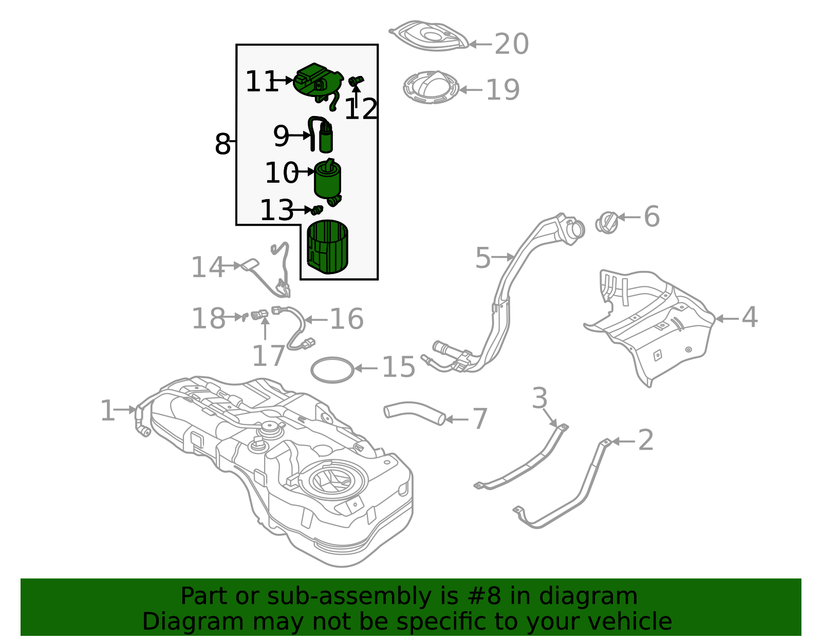 31120-J9200 - Fuel Pump And Strainer Set 2021-2025 Kia Seltos | Kia ...