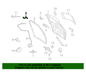 2006-2011 Mercedes-Benz Tailgate Pull Down Motor Bracket 164-740-00-18 ...
