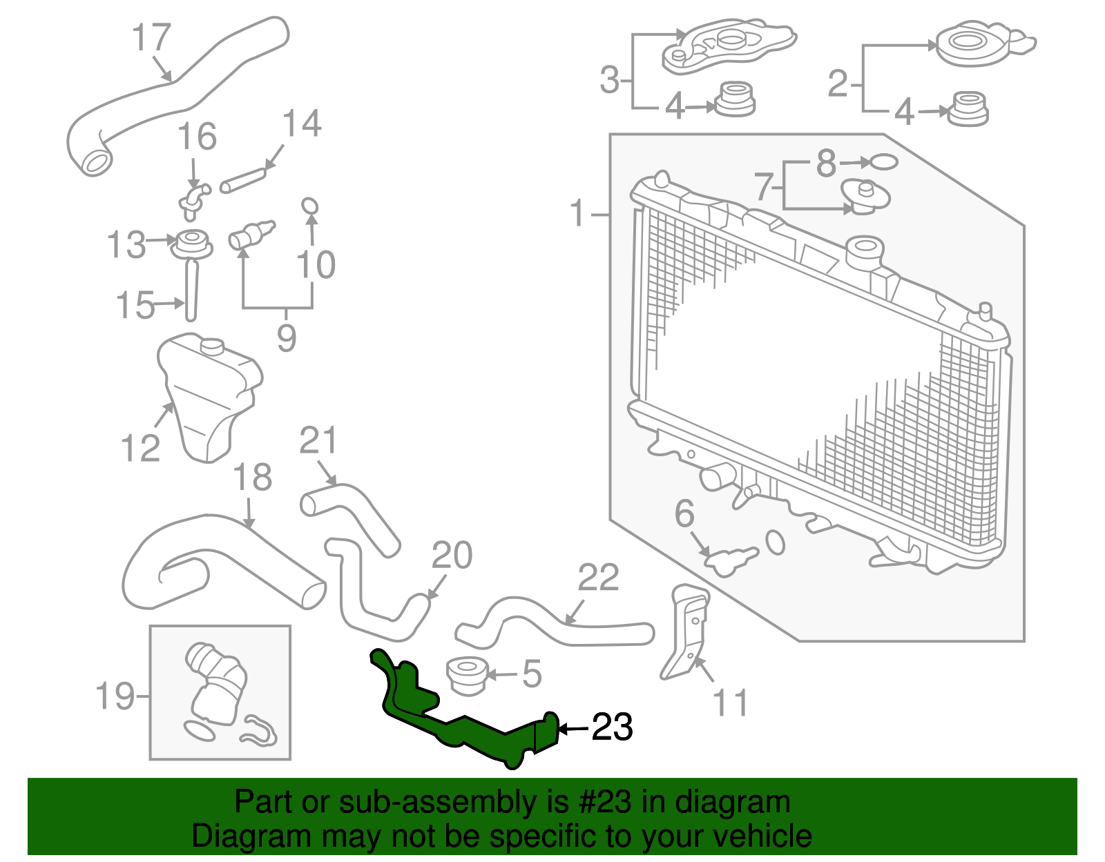 25940-RAA-010 - 2004-2007 Honda Accord - Pipe D (Atf) | All Discount ...