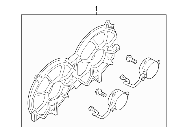 2011-2023 Nissan Engine Cooling Fan Assembly 21481-3NT0B | Nissan Parts ...