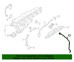 11-65-7-588-771 - Vacuum Tube 2010-2017 BMW | AutoNationParts.com