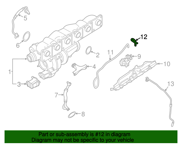 Genuine BMW 11-65-7-605-416 | Vacuum Hose | FREE Shipping on Most ...
