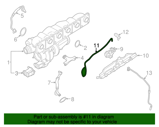 Genuine BMW 11-65-7-588-773 | Vacuum Hose | FREE Shipping on Most ...